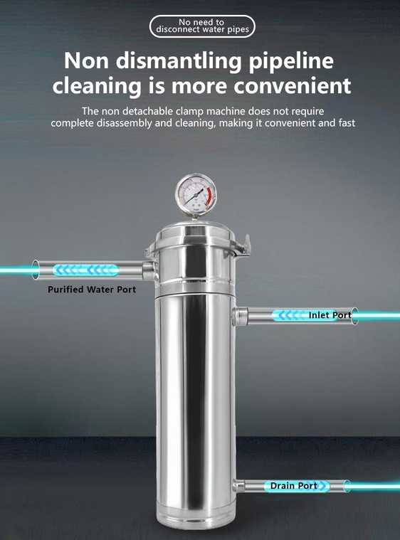 5/8/10 T/H No-Pipe-Disassembly Stainless Steel Ultrafiltration Water ...